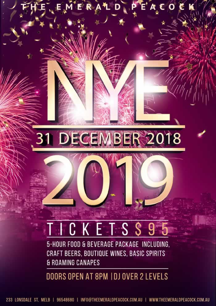 New Year's Eve Melbourne ideas for NYE party and dining