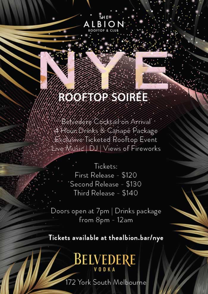 New Year's Eve Melbourne ideas for NYE party and dining